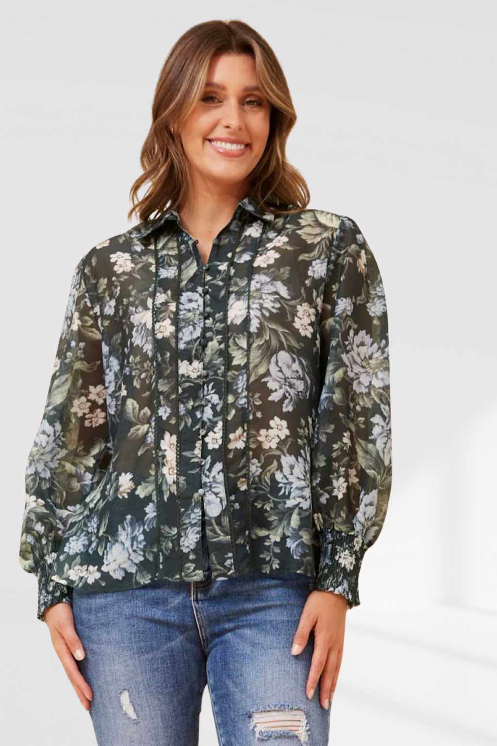 Cassie shirt - Forest – Blush Clothing and Accessories