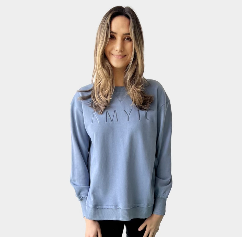 Amyic Sweater - Denim Blue – Blush Clothing and Accessories